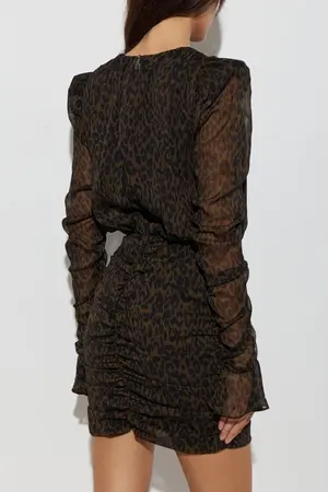 ROTATE BY BIRGER CHRISTENSEN Dress With Long Sleeves - Brown