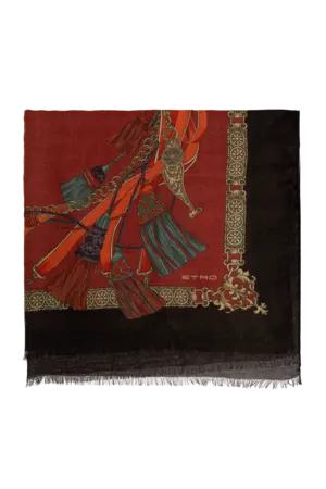 Etro Scarf With Raw Edge Finish