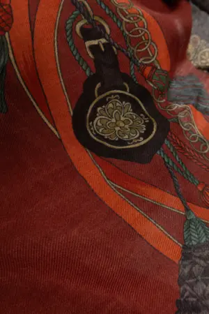 Etro Scarf With Raw Edge Finish