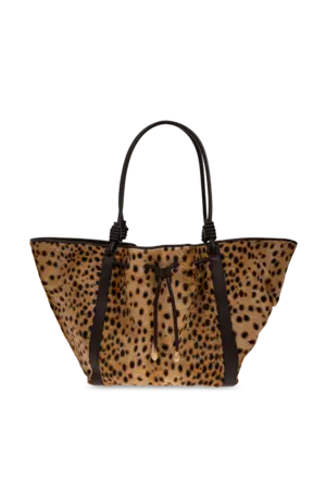 Cult Gaia Leather Bag ‘shuna Large - Brown