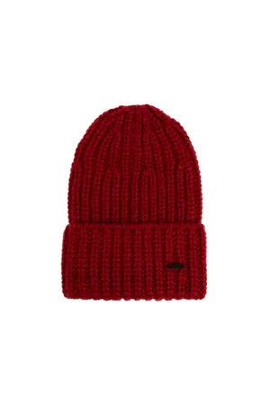 Dsquared2 Wool Beanie With Patch - Red