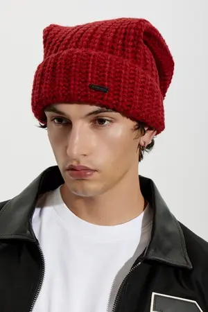 Dsquared2 Wool Beanie With Patch