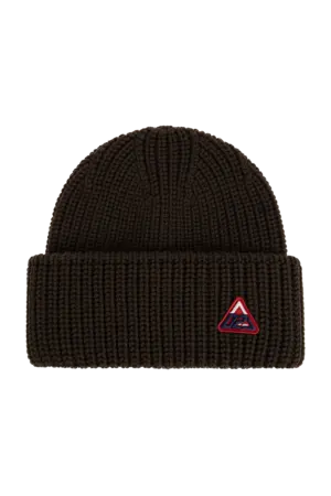 Dsquared2 Wool Beanie With A Sewn-on Logo - Brown