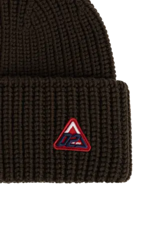 Dsquared2 Wool Beanie With A Sewn-on Logo