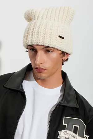 Dsquared2 Wool Beanie With Patch