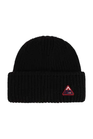 Dsquared2 Wool Beanie With Sewn-on Logo - Black
