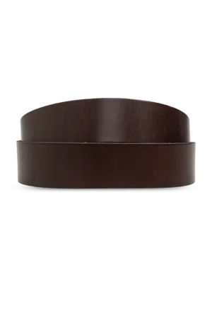 ALLSAINTS Wide Leather Belt With Embossed Logo Detail