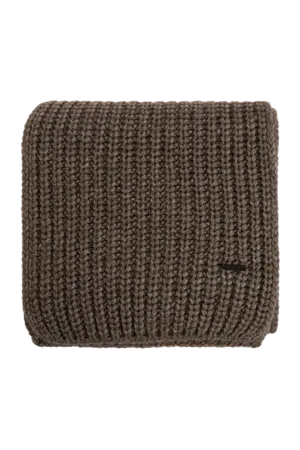 Dsquared2 Wool Scarf With Sewn-in Logo - Brown