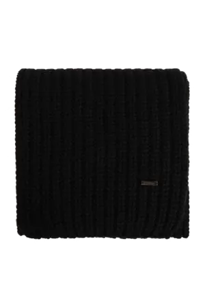 Dsquared2 Wool Scarf With Sewn-in Logo - Black