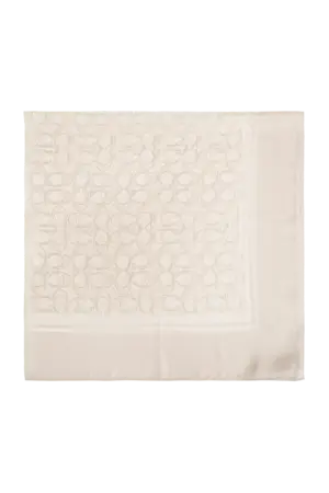 COACH Silk Scarf - Cream