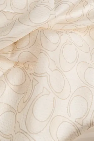 COACH Silk Scarf - Cream