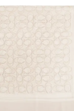 COACH Silk Scarf - Cream