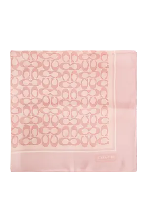 COACH Silk Scarf - Pink