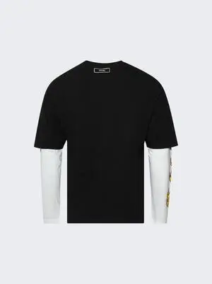 Amiri Burnt Out Double Layer Sleeve Tee