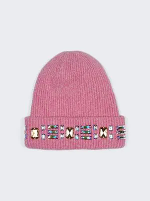 MELROSE HIGH X Lotto Crown Of Cairo Beanie Monarch And - Pink