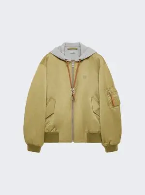 Loewe Bomber Jacket Khaki - Green