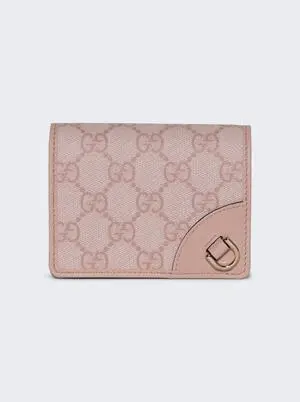Gucci Gg Icon Small Wallet Pink - Grey