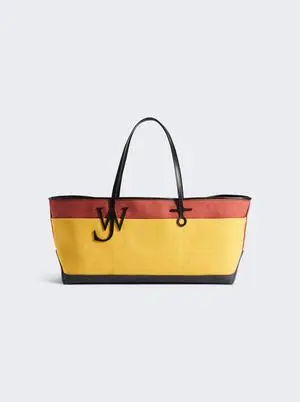 JW Anderson Stretch Anchor Canvas And Leather Tote Rust - Multi