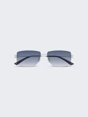 Bottega Veneta Rimless Sunglasses - Silver