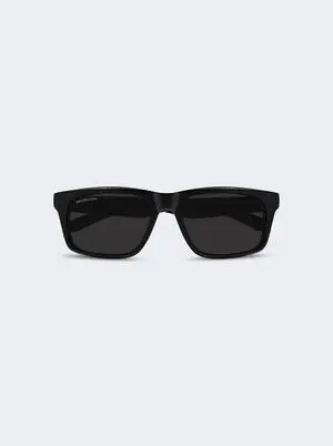 Balenciaga Square Sunglasses - Black