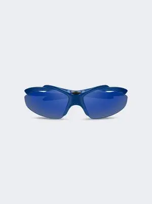 Balenciaga Turbo D-frame Sunglasses - Blue
