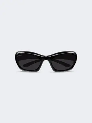 Balenciaga Wraparound Sunglasses - Black