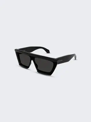 ALAÃA Alaïa Sculptural D-shape Mask Sunglasses