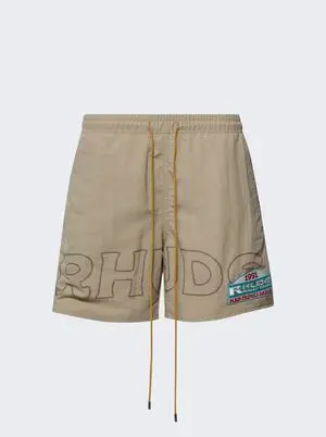 Rhude Tripoli Rally Team Short - Tan