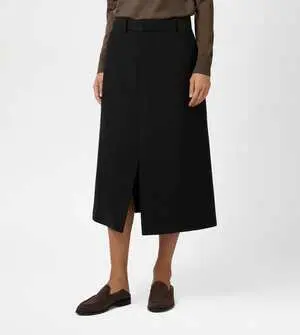 TOD'S Wool Gabardine Wraparound Skirt