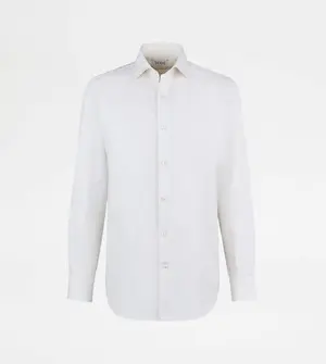 TOD'S Shirt In Cotton Herringbone