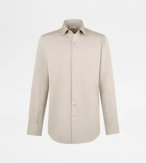 TOD'S Shirt In Cotton Herringbone