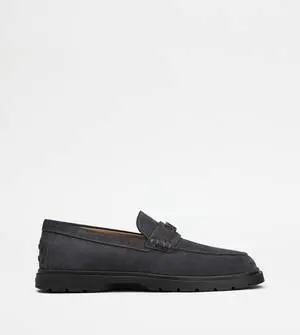TOD'S Loafers In Suede - Grey