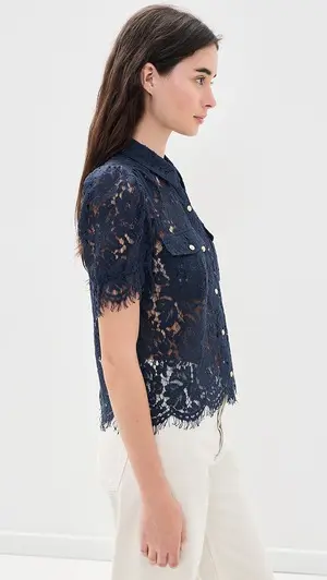 Generation Love Mikaelle Lace Shirt