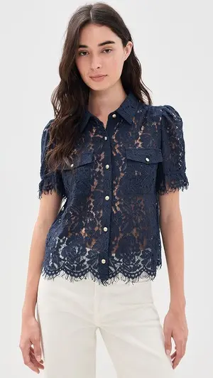 Generation Love Mikaelle Lace Shirt