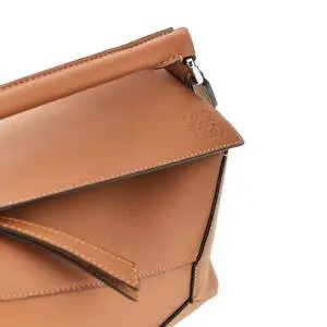 Loewe Leather Small 'puzzle Edge' Bag - Beige