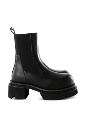 Rick Owens Leather Chelsea Boots