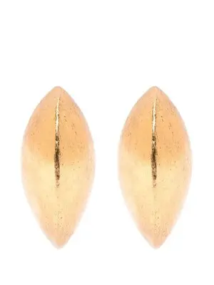 MONIES Earrings Gold Oval Shaped "zume