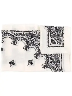 Destin Scarf Cashmere "judy Carre 90x90 Cm - White