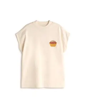 THINKING MU Embroidered Basket T-shirt
