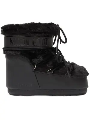 Moon Boot Mb Icon Low Faux Fur Boots - Black