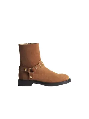 DIOR Christian Dior Cognac Leather Boot
