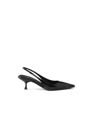 Prada Brushed Leather Slingback Pumps