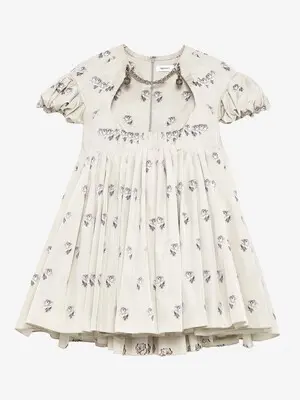 Alexander McQueen Taffeta Rose Jacquard Mini Dress