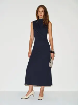 REFORMATION Bellin Knit Dress - Blue