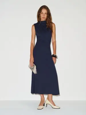REFORMATION Bellin Knit Dress - Blue