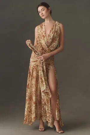 DE LA VALI Azul Maxi Dress