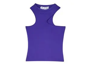 Off-White Asymmetrical Cut-out Tank Top