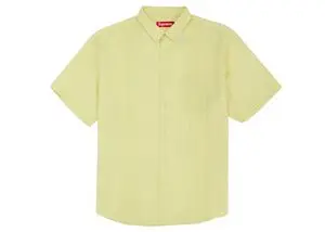 Supreme Pintuck Short Sleeve Shirt - Lime