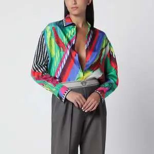 Versace Formula 6 Silk Twill Shirt - Multicolor