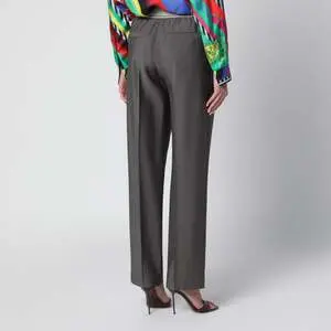 Versace Mohair Wool Trousers - Grey